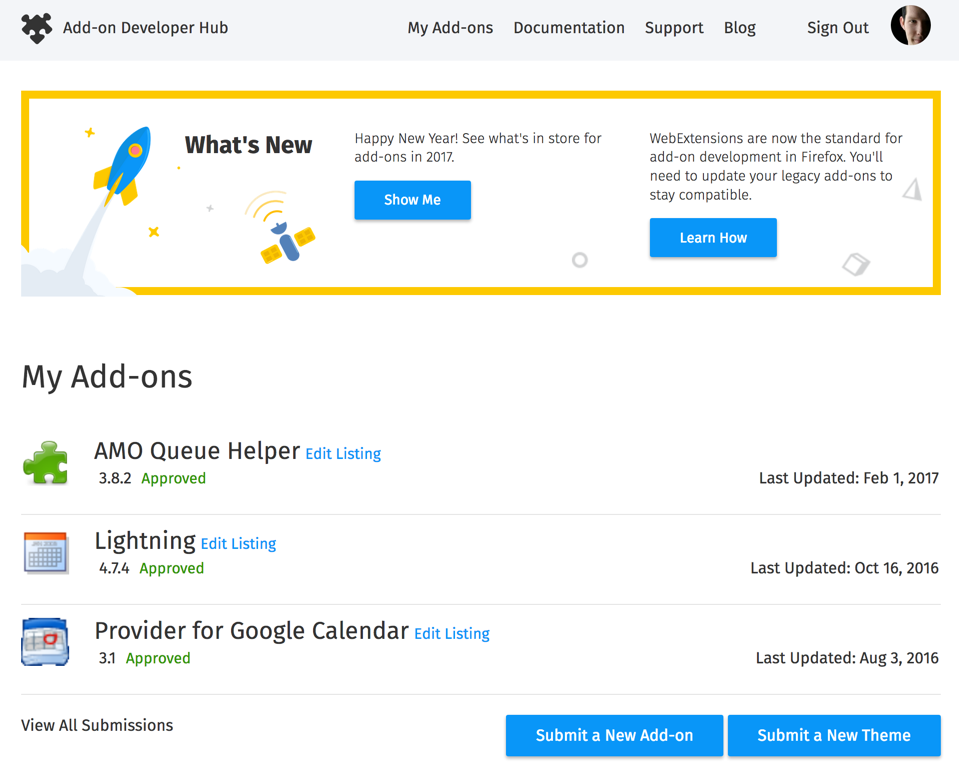 New Developer Hub landing and listing pages - Mozilla Add-ons Community ...