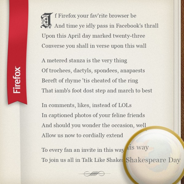Happy Talk Like Shakespeare Day | about:pixels