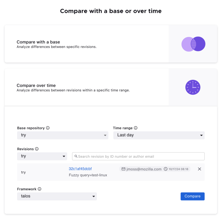 Announcing PerfCompare: the new comparison tool ! – Mozilla Performance