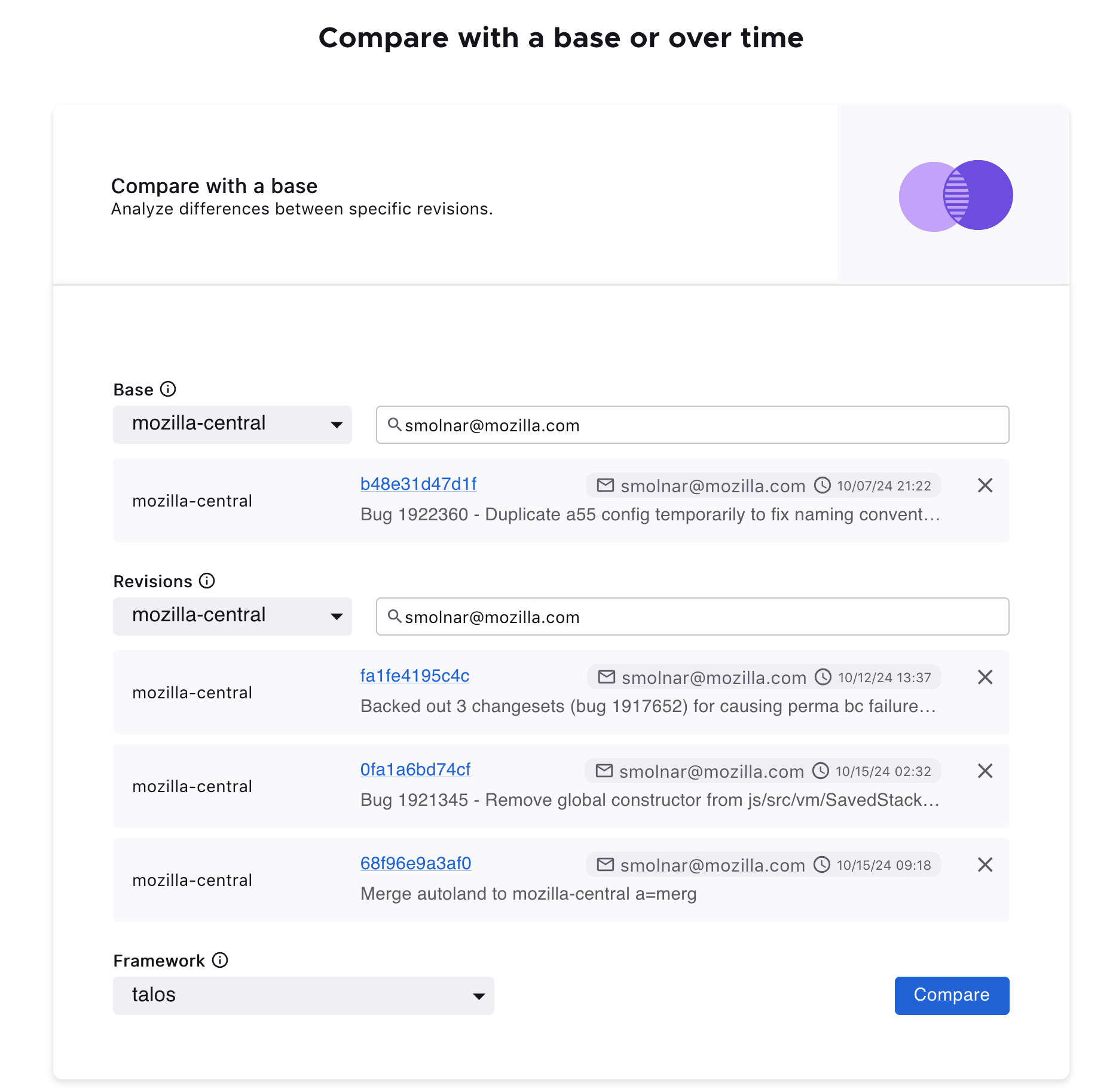 Announcing PerfCompare: the new comparison tool ! – Mozilla Performance