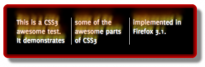 CSS3 Awesome Test | Mozilla Web Development
