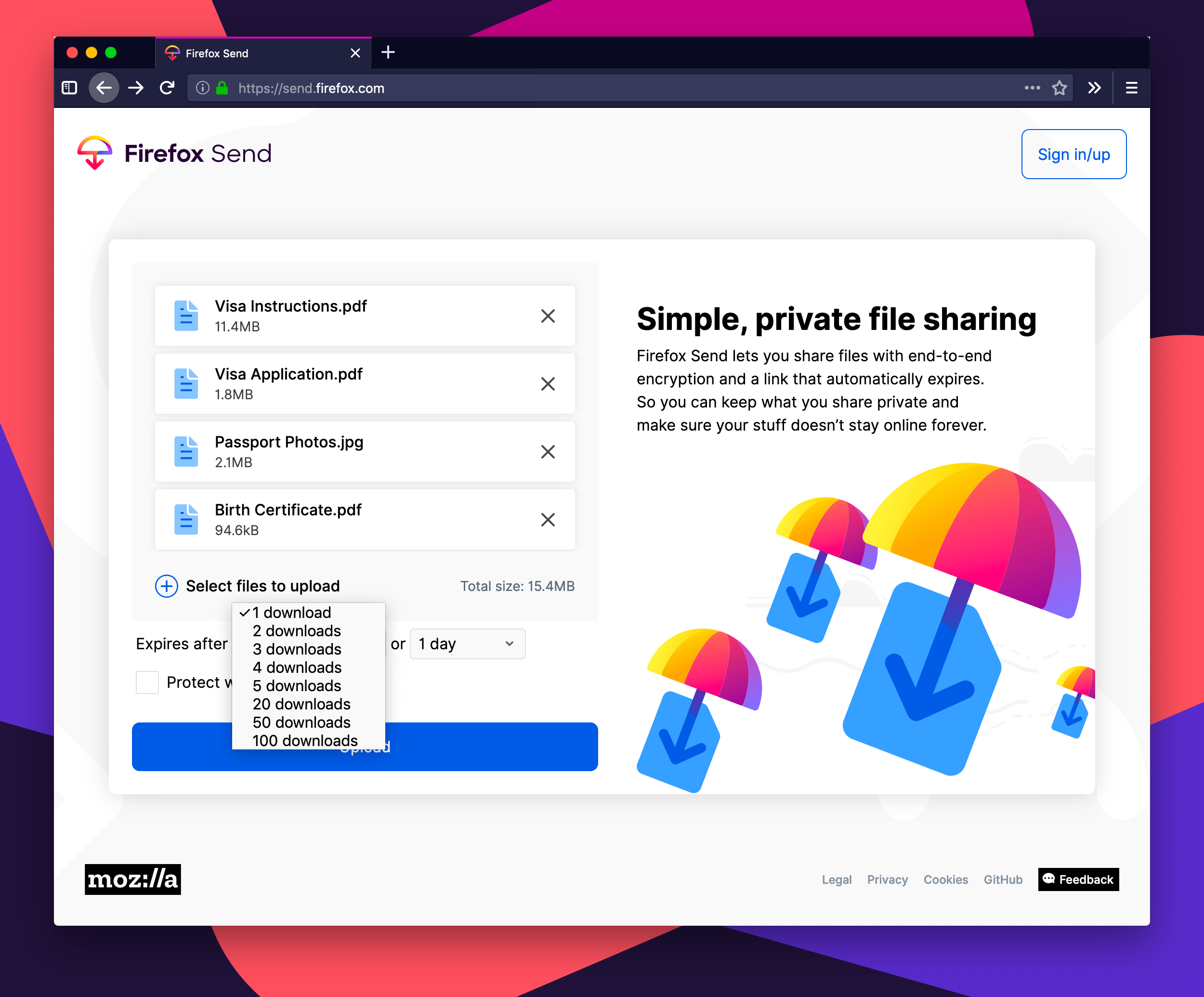 Introducing Firefox Send, Providing Free File Transfers while Keeping ...
