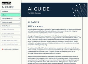 Introducing Mozilla’s AI Guide, the developers onboarding ramp to AI