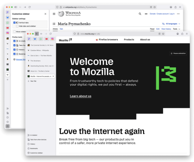 How Firefox’s vertical tabs came to life with a little help from our community