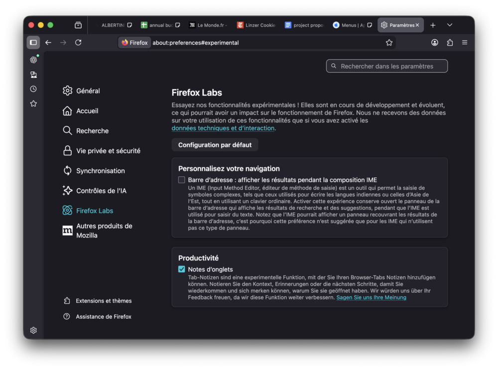 Essayez les notes d’onglets de Firefox pour laisser des notes sur ...
